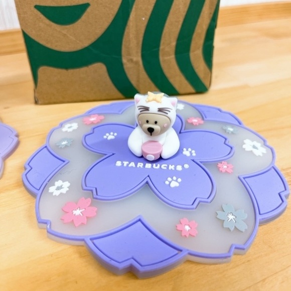 Starbucks | Kitchen | Purple Cat Paw Starbucks Cherry Blossom Cup ...